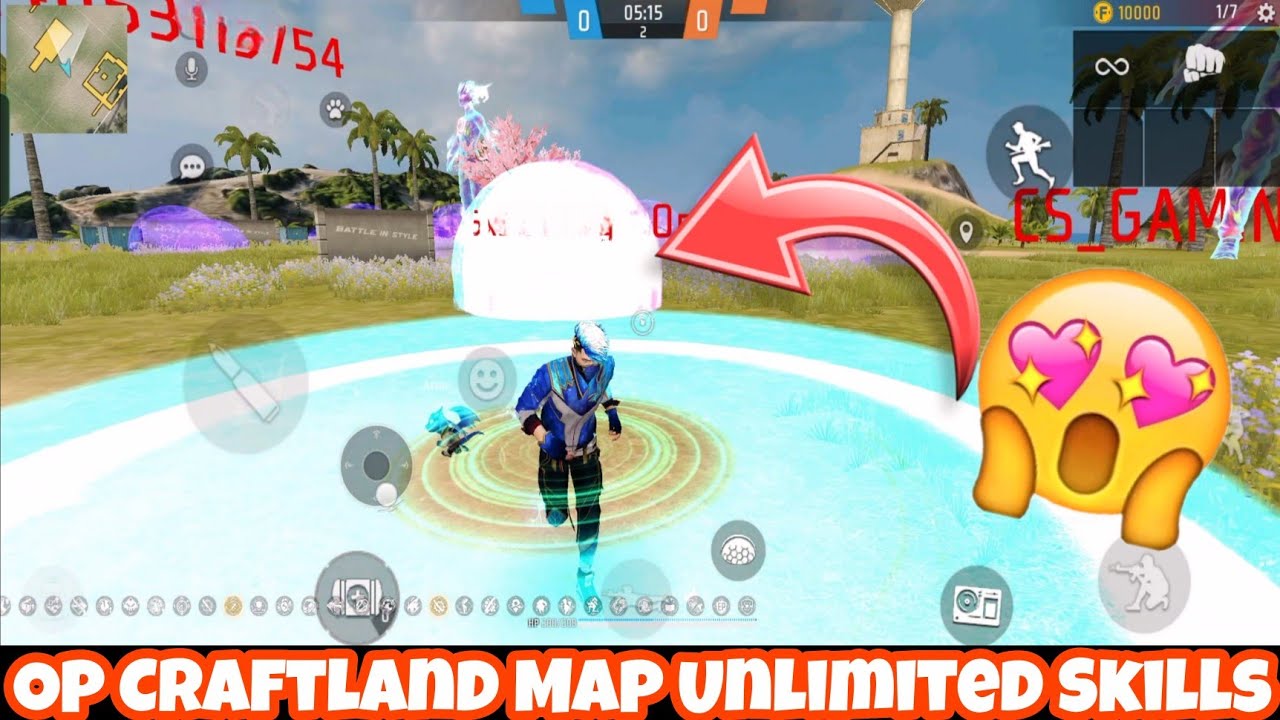 Unlimited Skills Craftland Map | Free Fire Best Craftland Map | Free ...