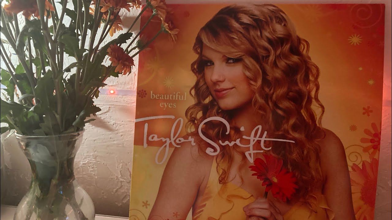 unboxing taylor swift beautiful eyes ep vinyl🧡🌻💿 - YouTube