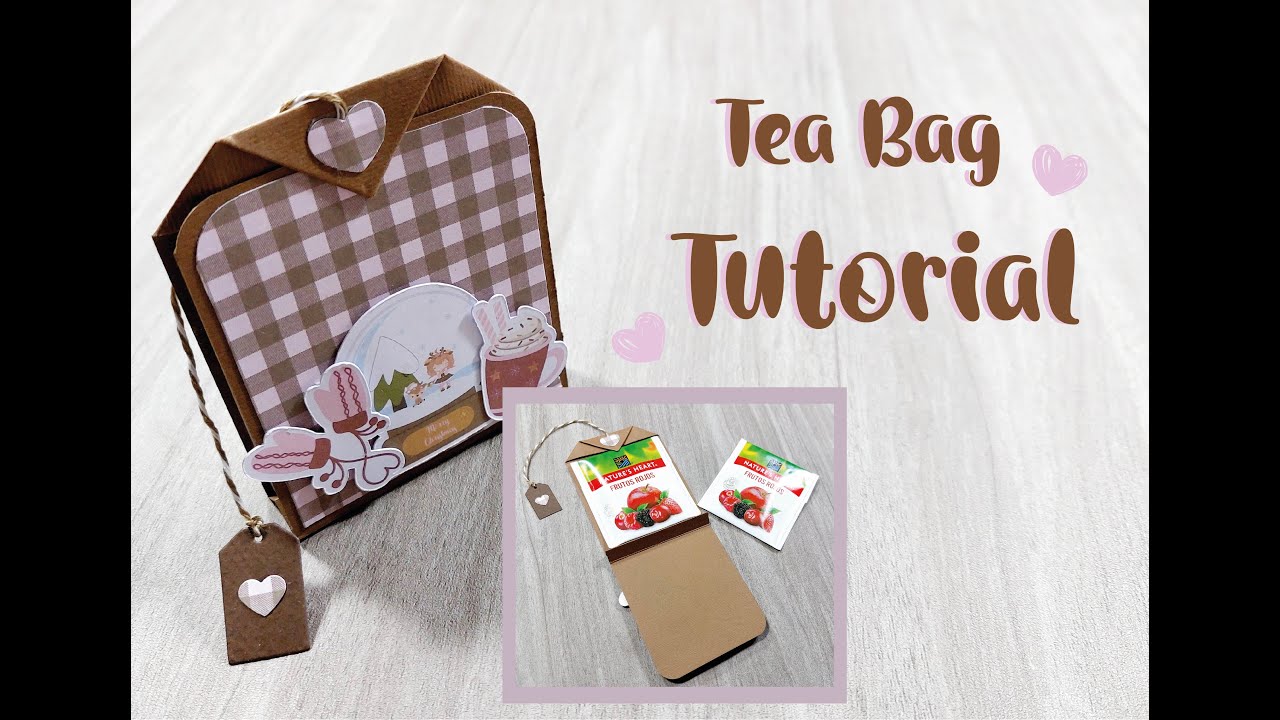 Paper Mini Tea Bag #scrapbooking #ideas #tea - YouTube