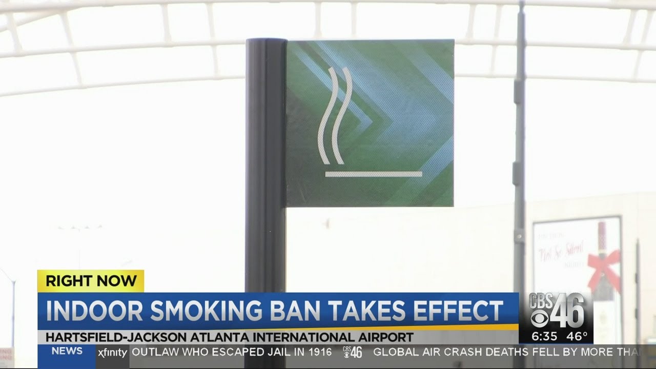 Atlanta's indoor smoking ban now in effect - YouTube