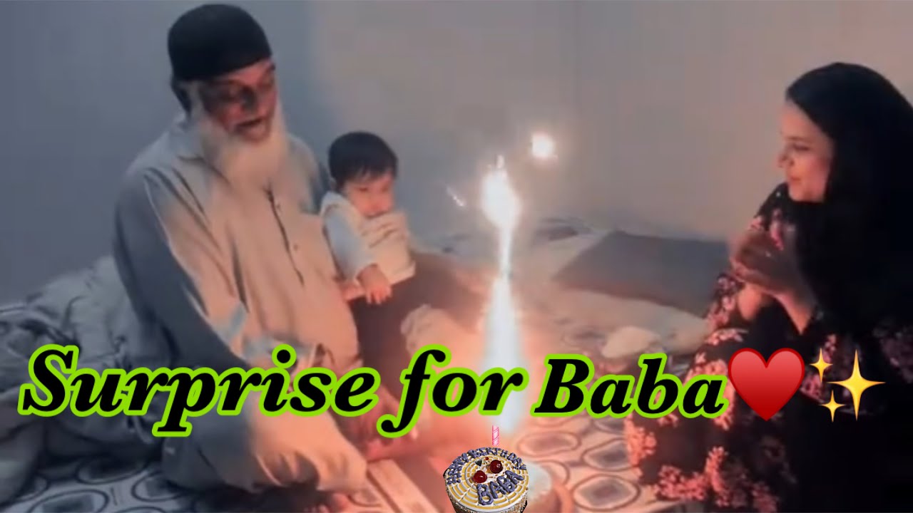 Surprise For Baba😍 ️Happy BirthDay Baba Jan🎂 #birthdaycelebration # ...
