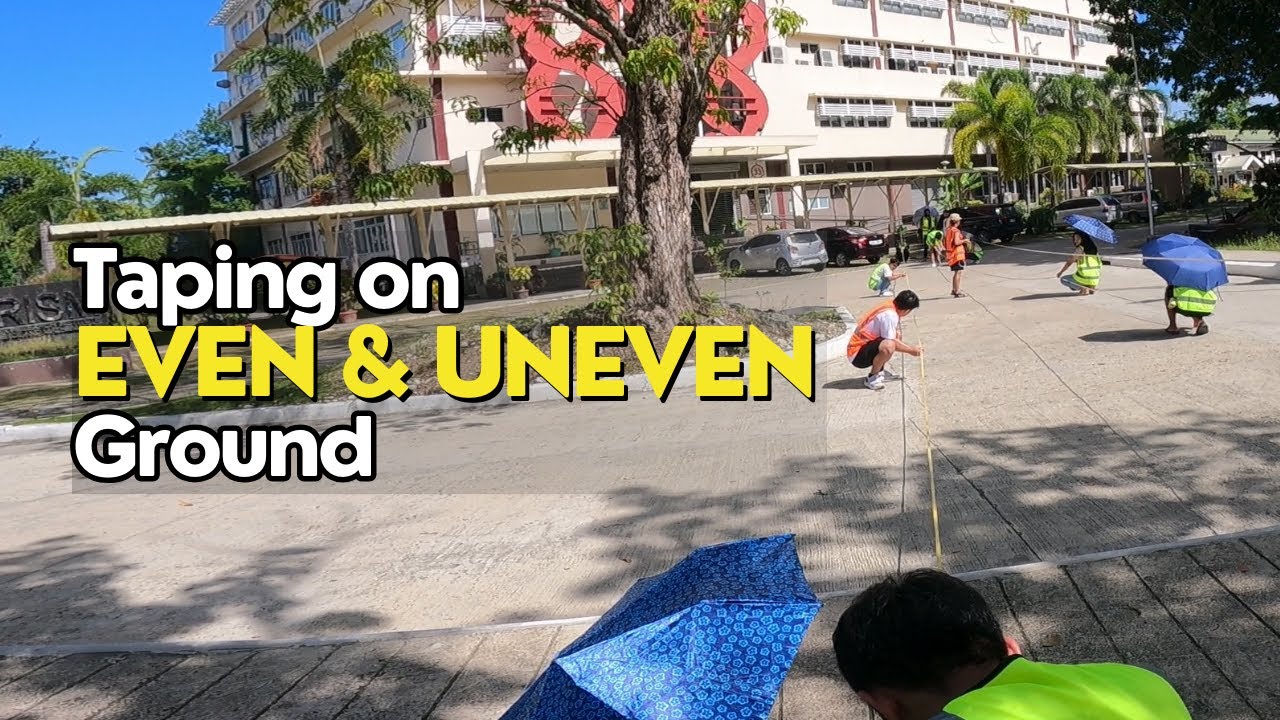 How to do taping on even and uneven ground | Lab Exercise 2 | Surveying ...