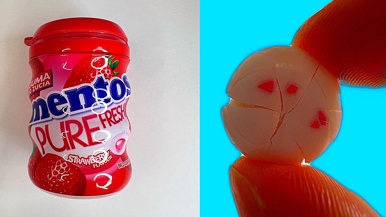 Chewing gum Mentos PURE FRESH Strawberry flavor / How many balls are ...