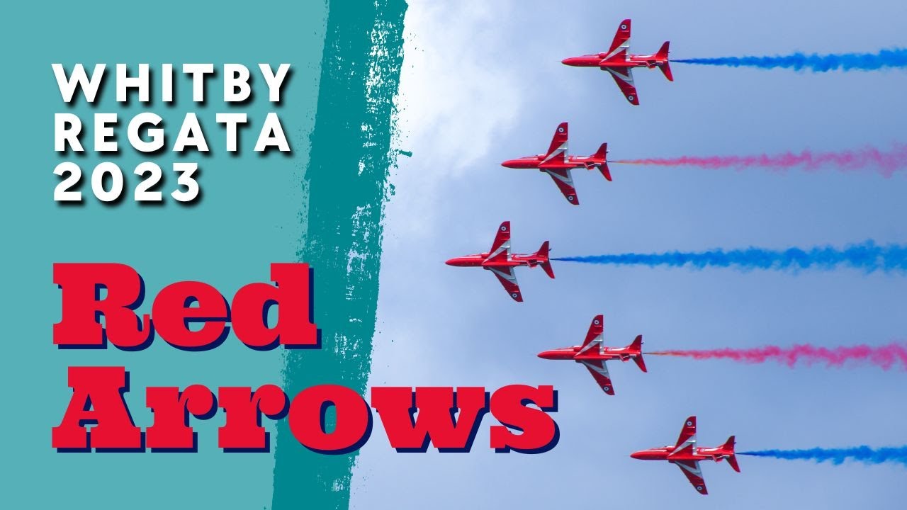 Air Show w Whitby - Red Arrows - słynne angielskie czerwone strzały ...