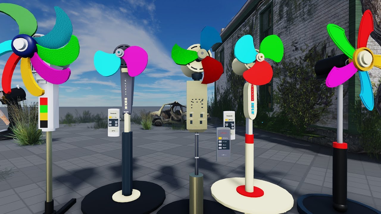 Old Fans Invention, Wobble Fan On Abandoned House, Roblox Ceiling Fan ...