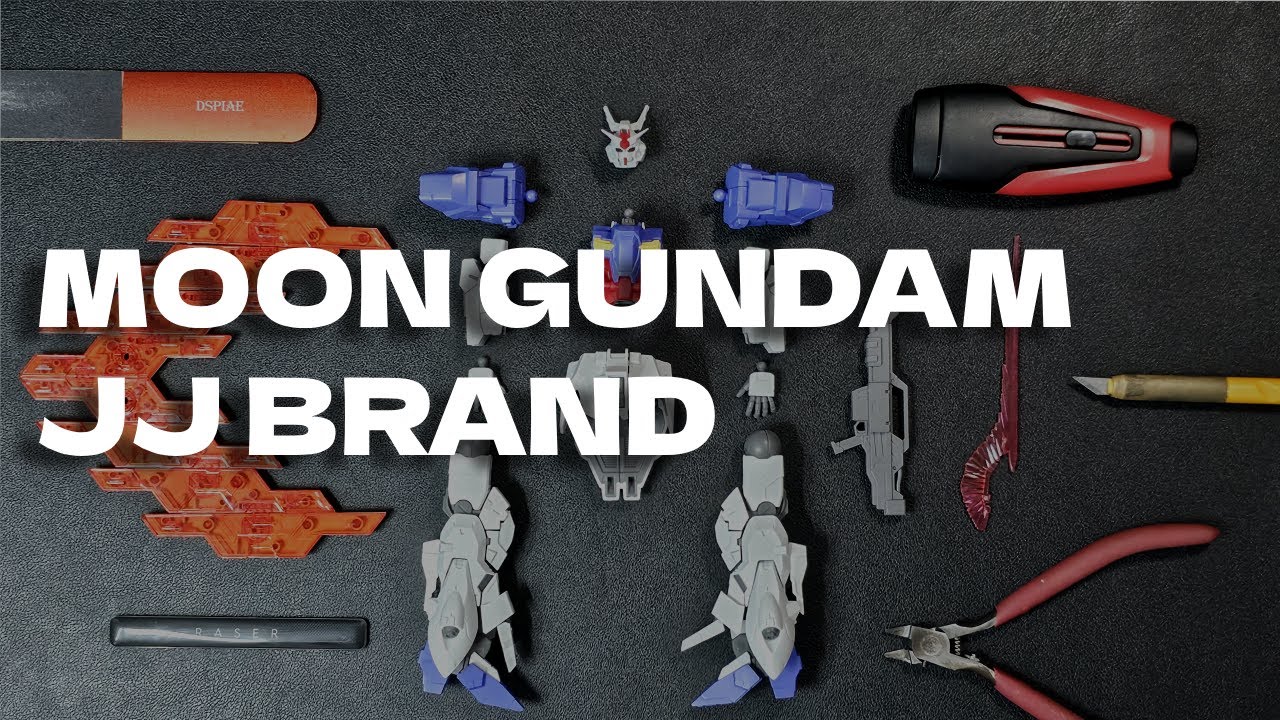 Moon Gundam 1/144 HG - JJ Brand Bootleg - ASMR Speed build - YouTube