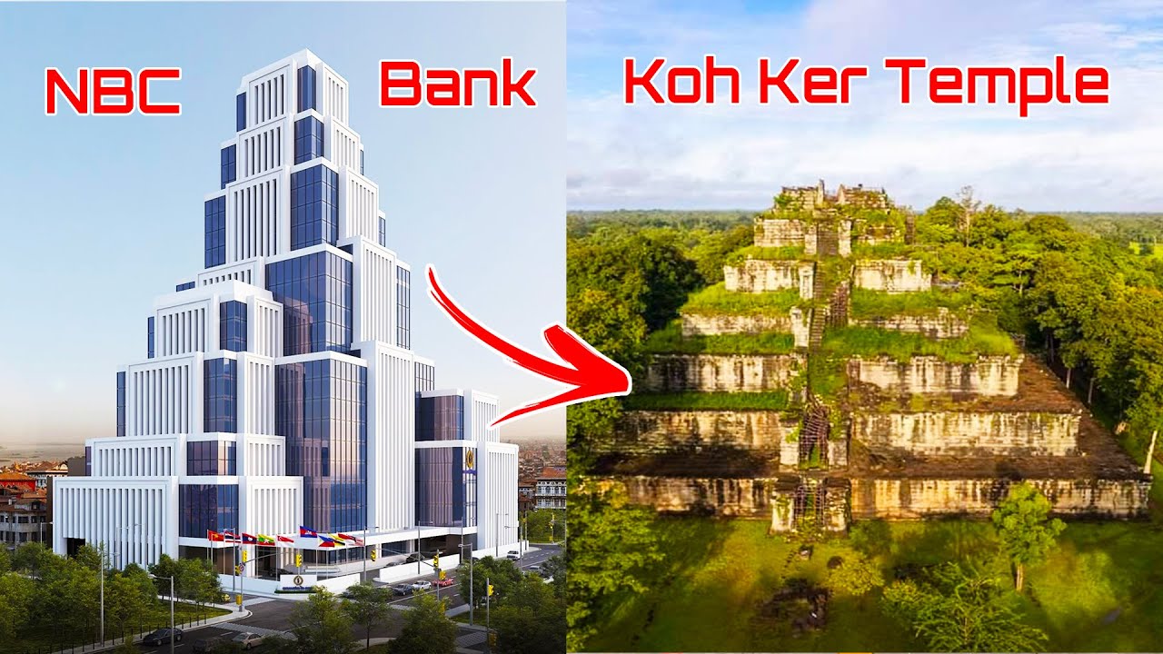 4K New NBC Building Follow Koh Ke Temple Khmer Style Construction ...