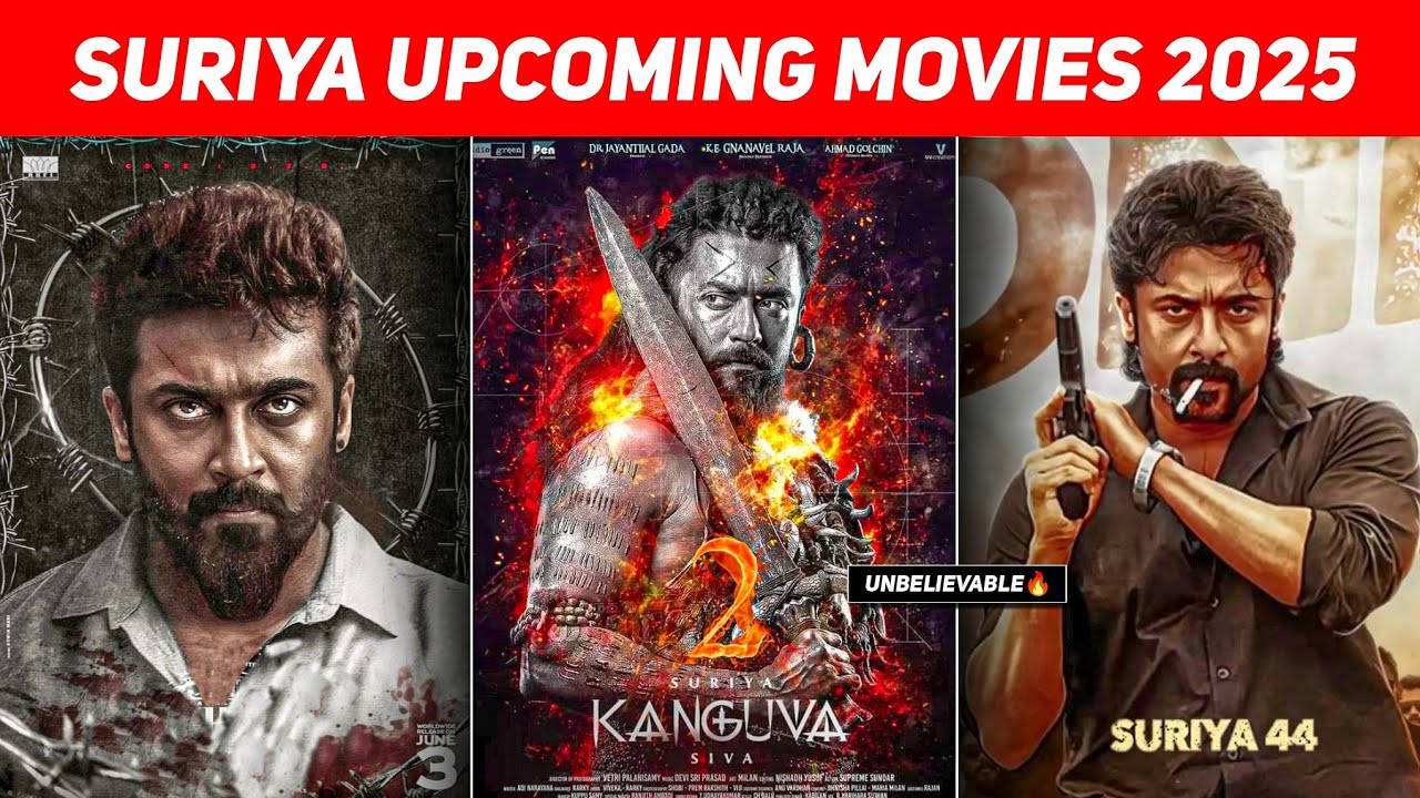 Top 10 Suriya Upcoming Movies 2025,2026 List Hindi || Upcoming Big ...