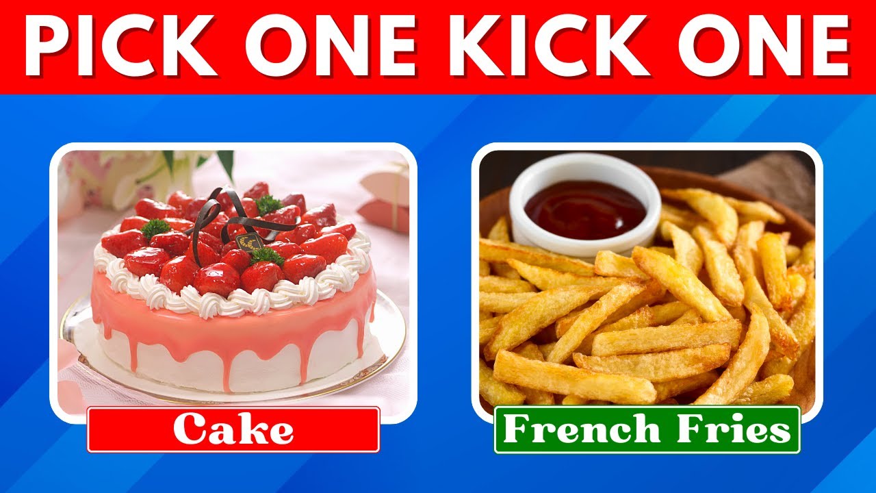 Pick One Kick One - Food Edition | Quizzitorium - YouTube