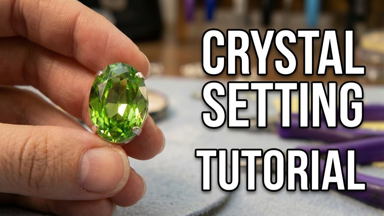 How to Insert Crystals Into Metal Settings | No Special Tools Needed ...