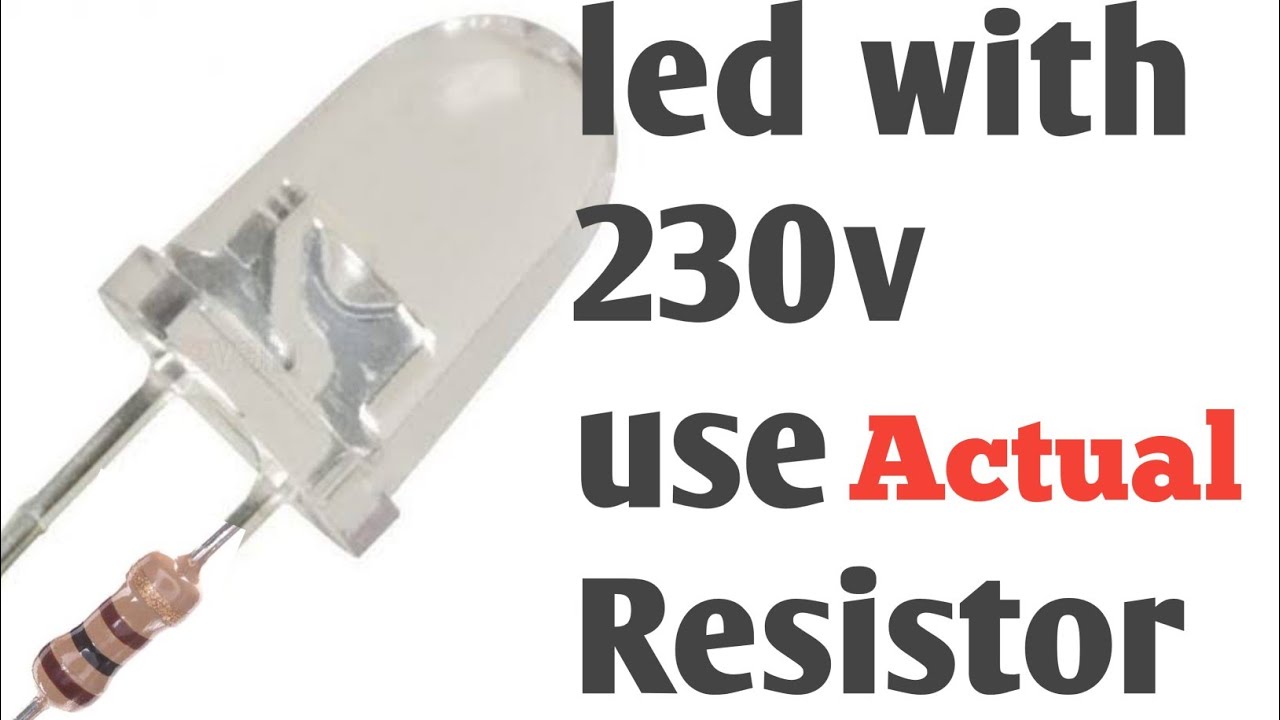 How to Connect a 3 volt LED 220v AC Supply - YouTube