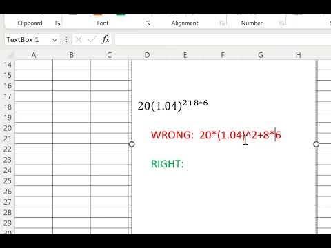 excel adding parenthesis to calculations - YouTube