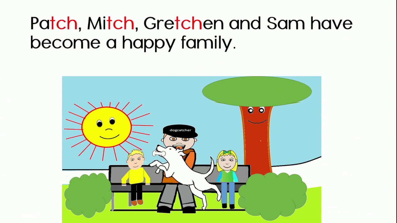 A fun happy story featuring tch words!! - YouTube