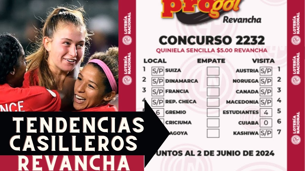Tendencias Casilleros Revancha Progol 2232 en Base a las ultimas 10 ...