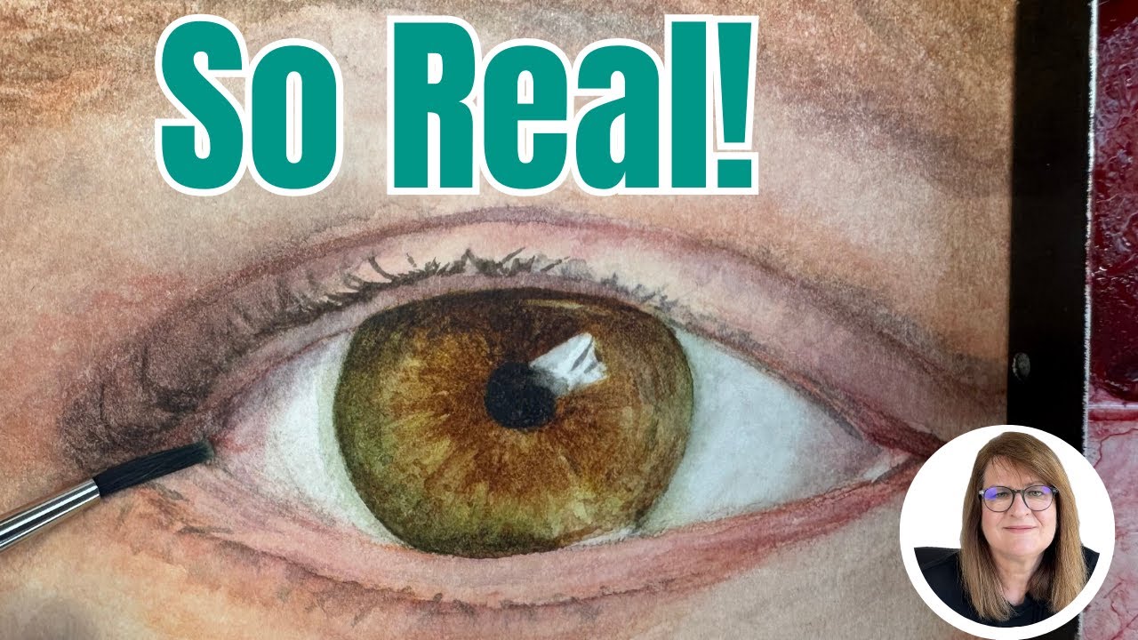 How to Paint a Realistic Eye in Watercolor | Eye Study Tutorial - YouTube