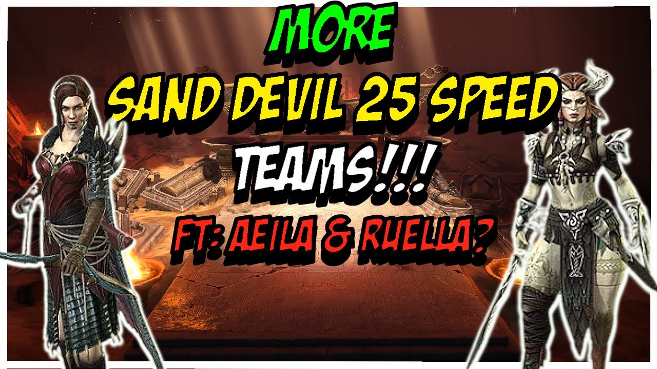 These Epics Pair Well for FAST Sand Devil 25 Speed Clearing!! | Raid: Shadow Legends - YouTube