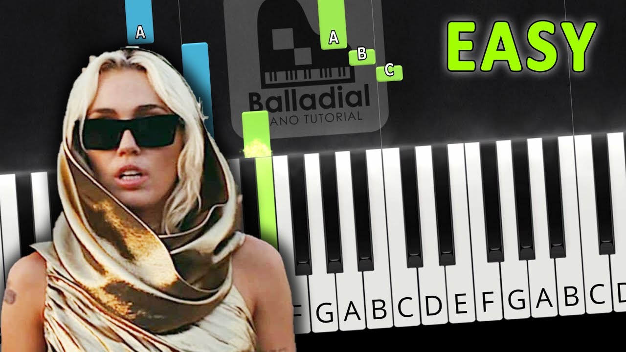 Flowers - Miley Cyrus | EASY Piano Tutorial - YouTube