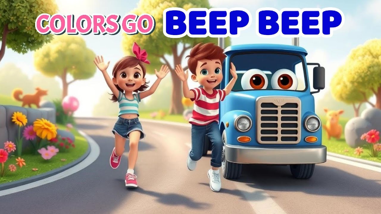 Beep Beep Blue Truck | Learning Colors Song for Kids | Fun Educational ...