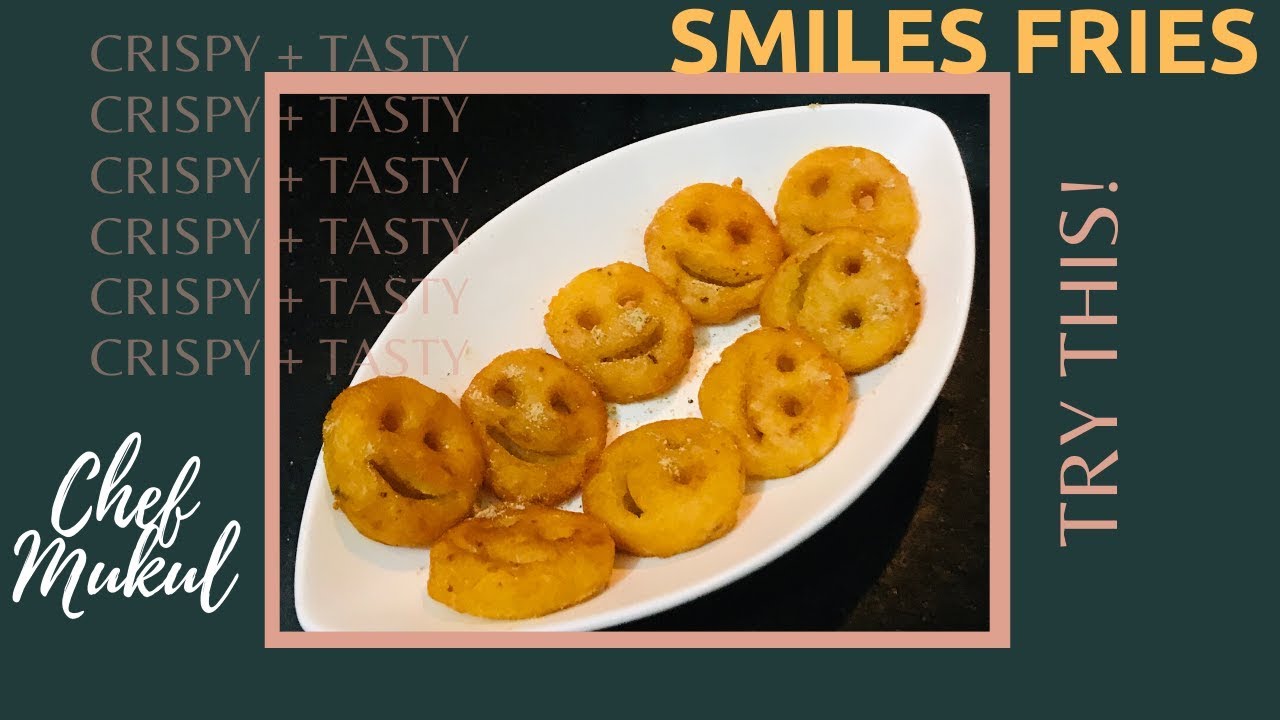 Smiles Fries | Homemade Potato Smiley | McCain Fries | Ghar par banaye ...