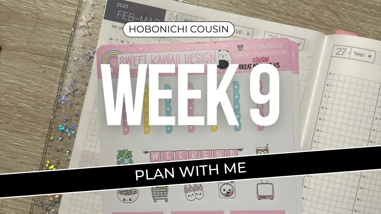 Week 9 Plan with Me | Hobonichi Cousin - YouTube