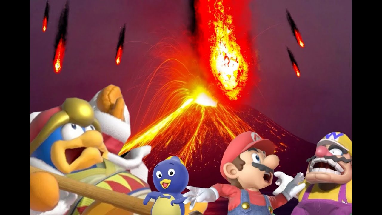 Wario dies with Mario, King Dedede and his son Pablo in a fiery volcano ...
