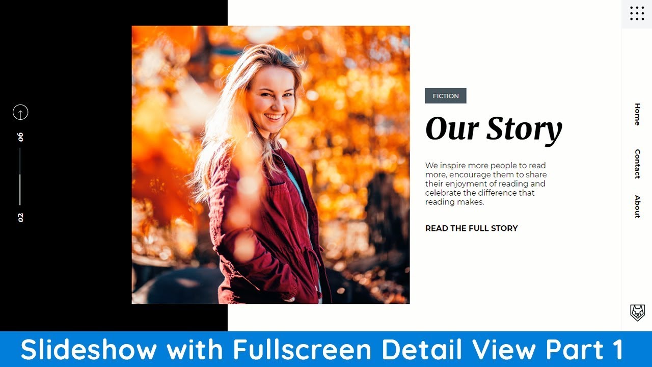 Slideshow with Fullscreen Detail View | Part 1/3 | Html CSS & Jquery ...