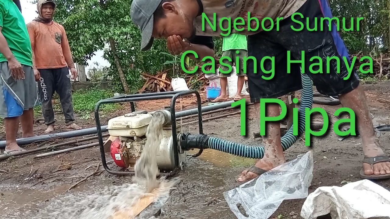 Ngebor Sumur Manual, Pipa Casing Hanya 4Meter.. - YouTube