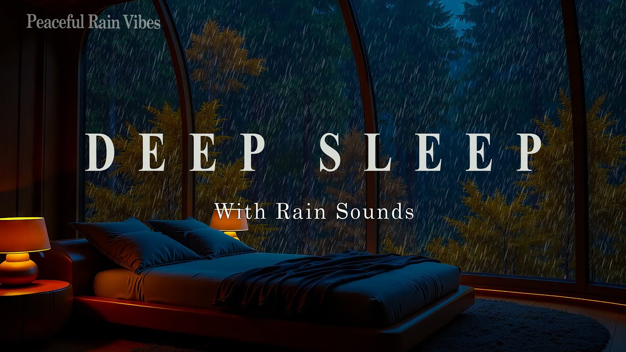 FALL INTO SLEEP INSTANTLY 🌧️ Relaxing Sleep Music with Autumn Rain ...