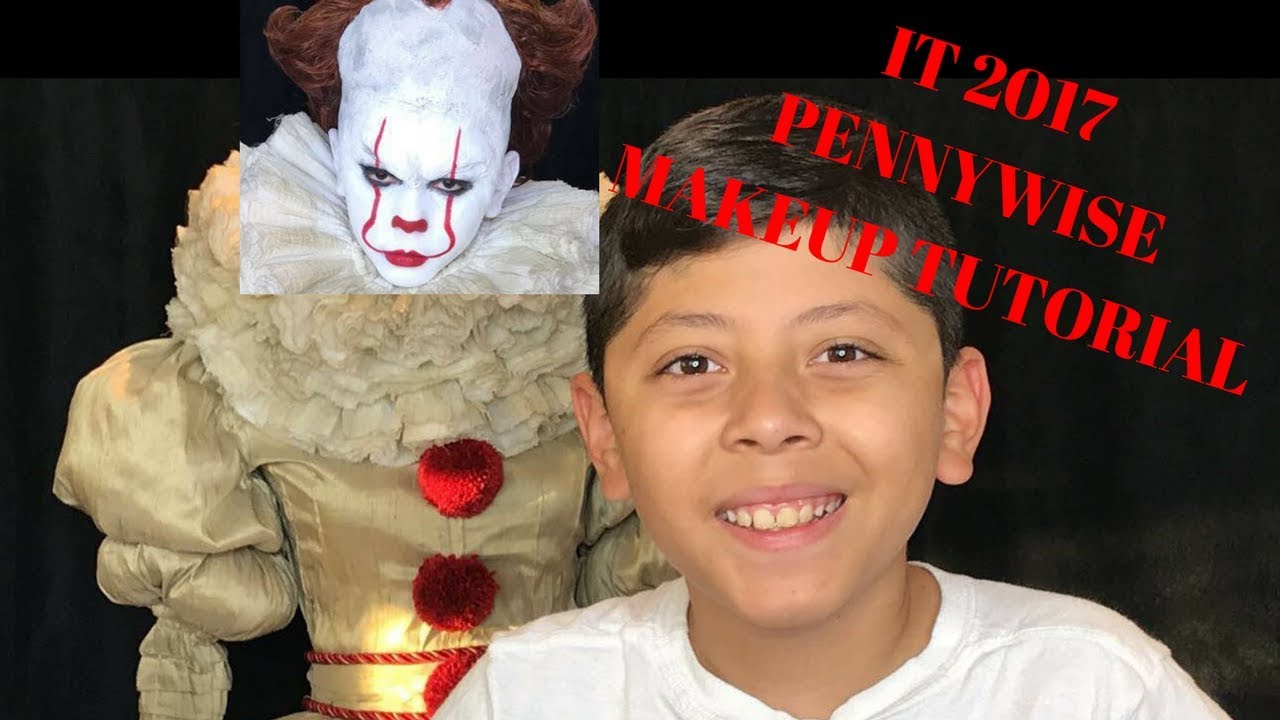 IT 2017 Pennywise Clown Makeup Tutorial| Makeup by Vicki - YouTube