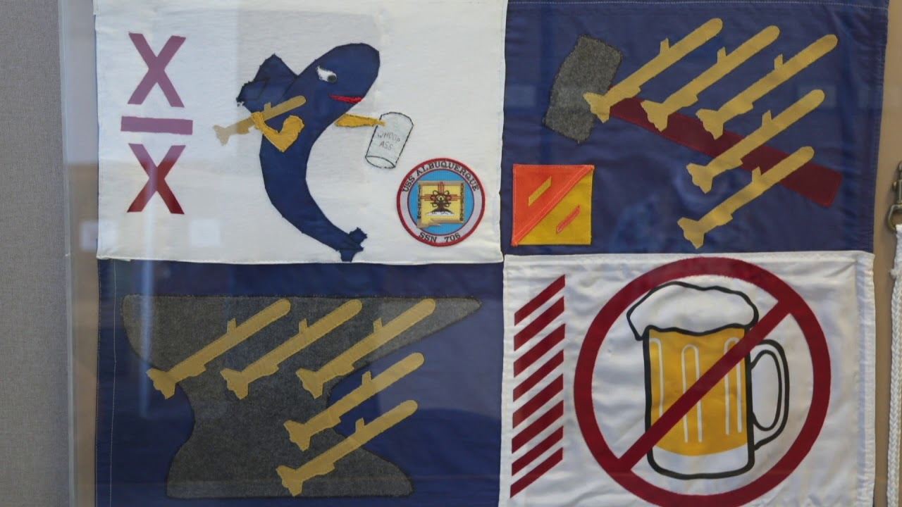 Artifact Spotlight: USS Albuquerque (SSN 706) Battle Flag - YouTube