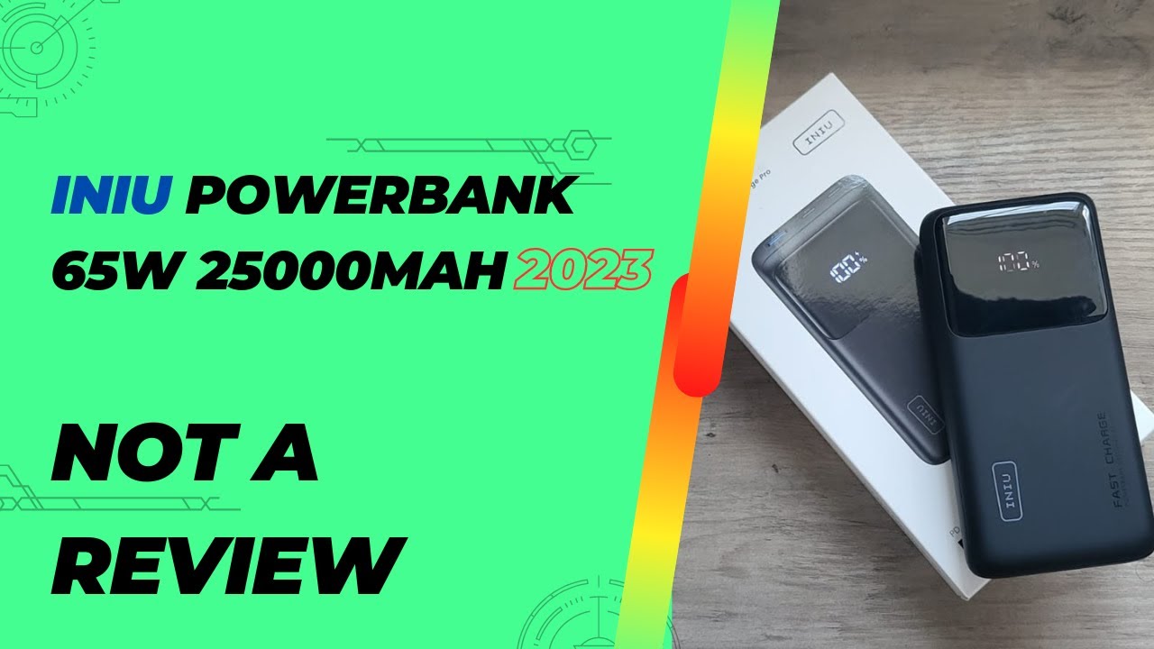 INIU Portable Charger, 65W Fast Charging Power Bank 25000mAh 2023 - YouTube