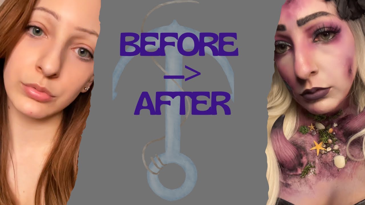 Ursula Glam Transformation | SFX + Beauty Blend #sfxmakeup # ...