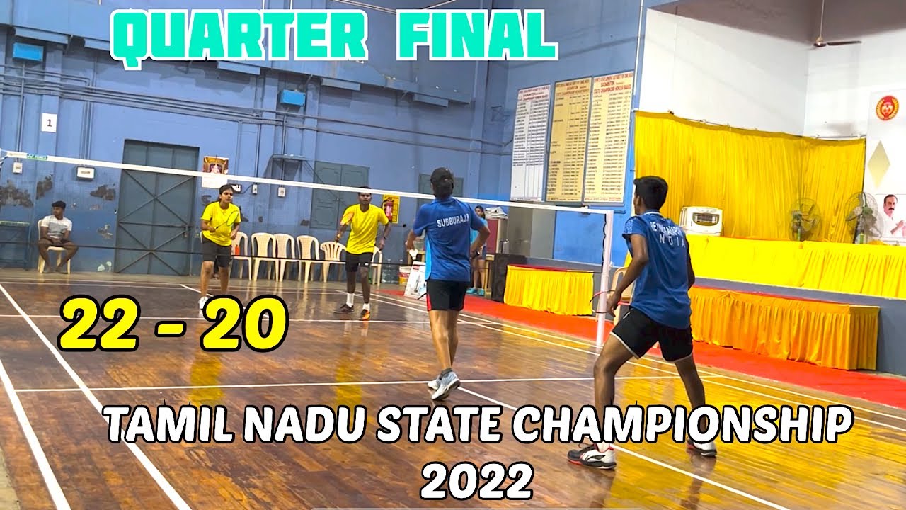 RUBAN KUMAR/PRAVEENA vs SASIKUMAR/ANUPRABHA || QuaterFinal Mixed Doubles TN State Championship ...
