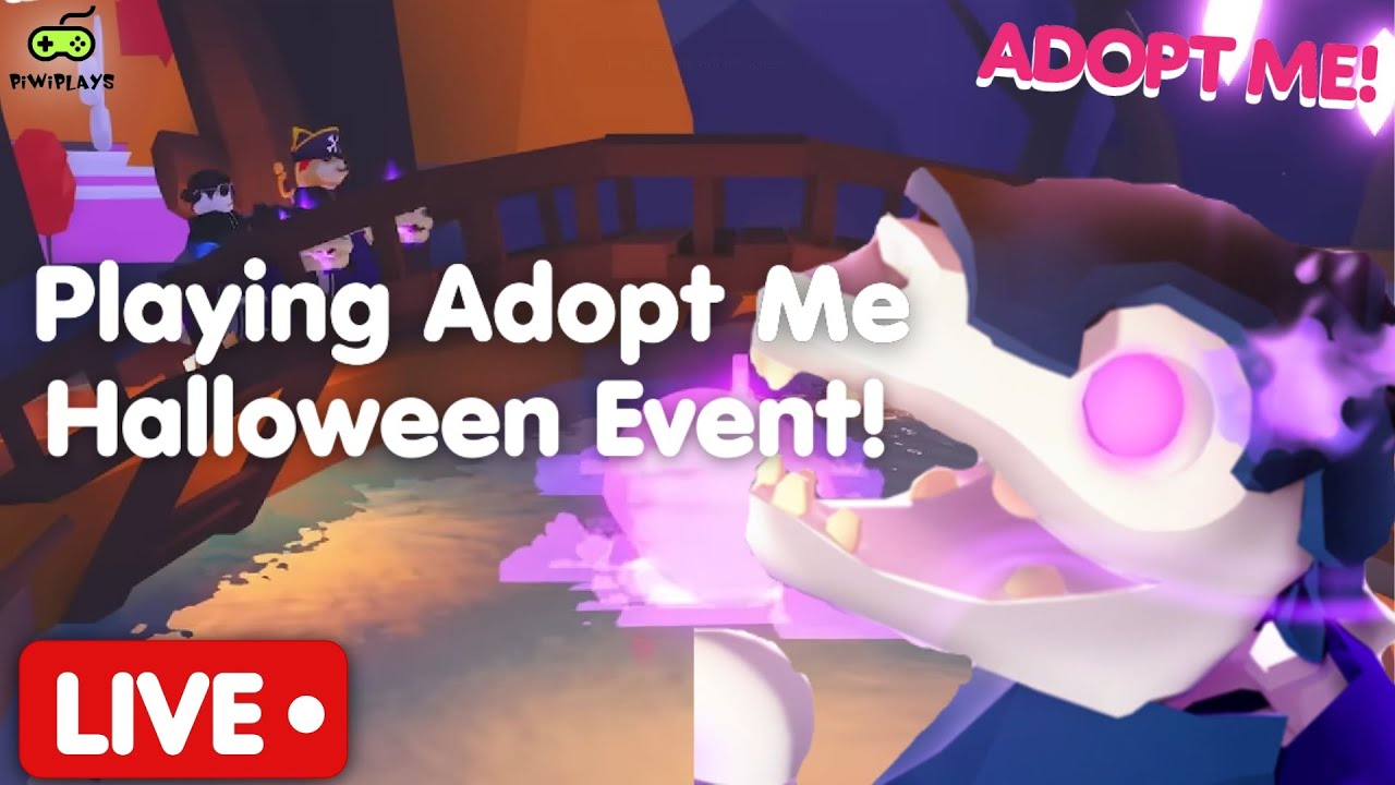 Streaming Adopt Me LIVE! | Playing the Halloween Event with Viewers ...