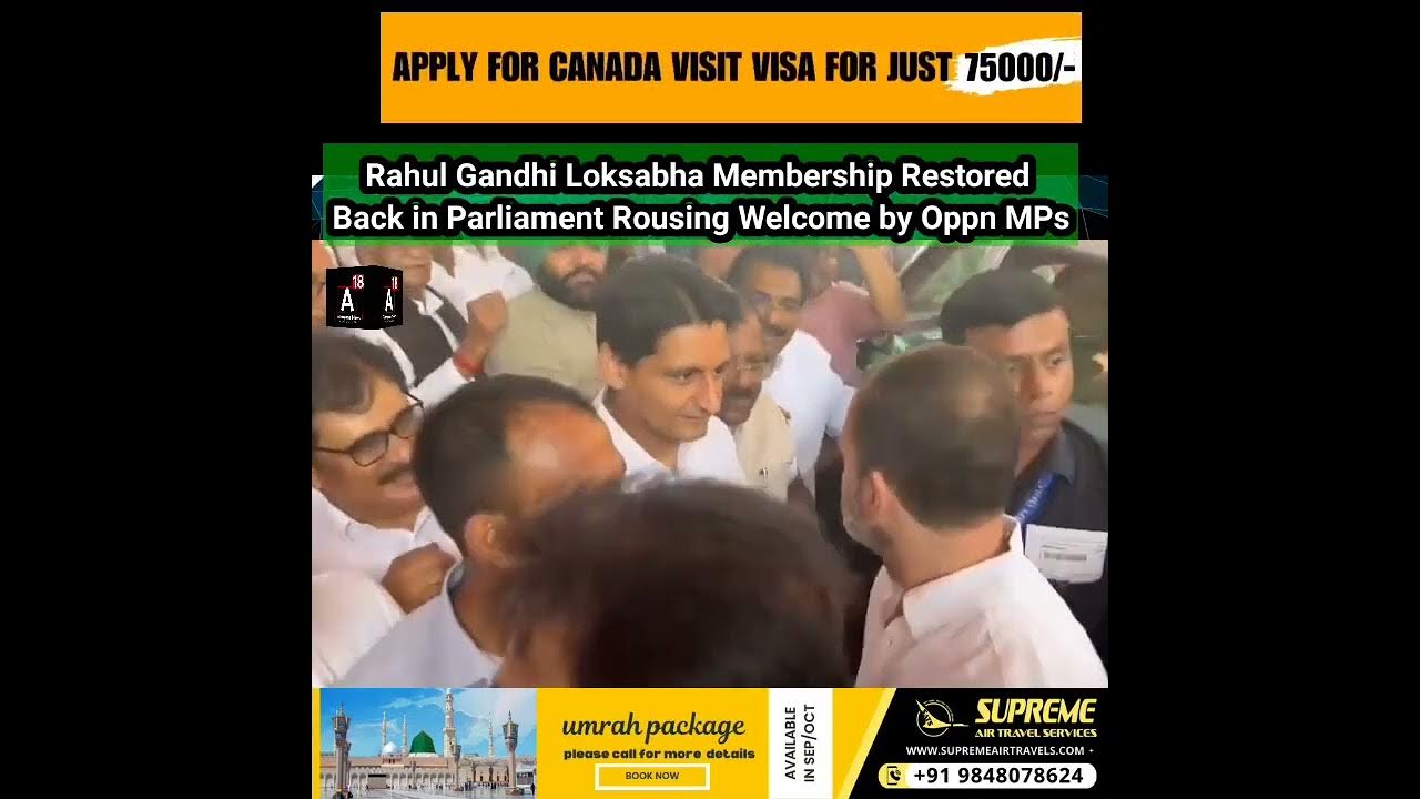 Rahul Gandhi Loksabha Membership Restored Back In Parliament Rousing