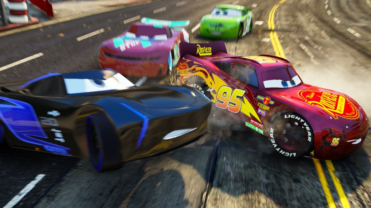 CARS 3 NEXT GEN vs CARS 3 STOCK CARS CITY DEMOLITION DERBY CARS 3 ...