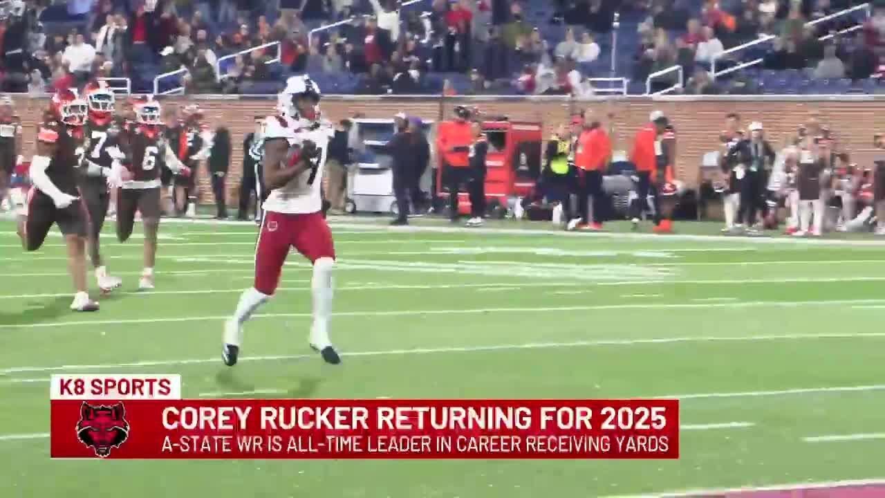 Arkansas State WR Corey Rucker returning for 2025 season - YouTube