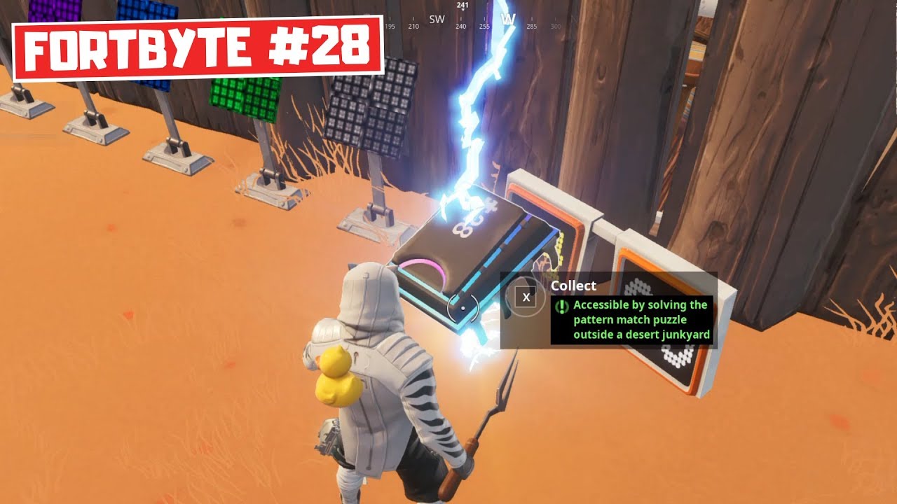 Fortbyte #28 Location! - Accessible by Solving The Pattern Match Puzzle ...