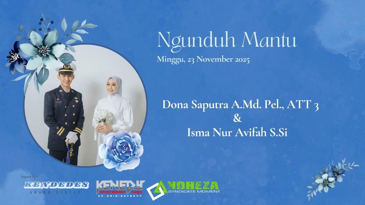 ⋆.˚🦋༘⋆ LIVE STREAMING WEDDING OF DONA & ISMA || KENEDI Music ...