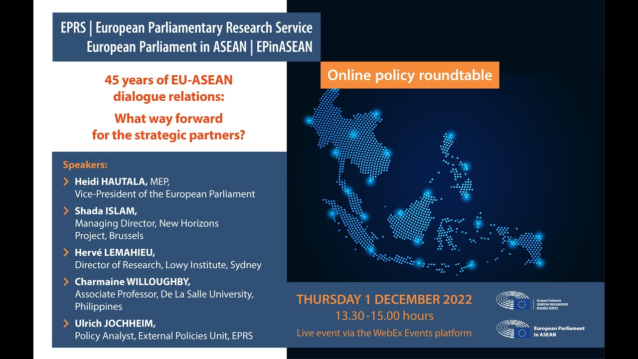 EPRS roundtable: 45 years of EU ASEAN dialogue: Which way forward for ...