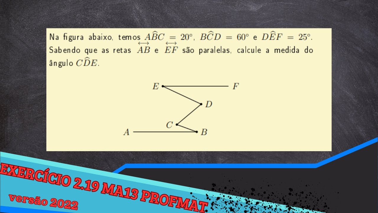 MA13 Cap.2 exercício 2.19 versão 2022, mestrado profmat - YouTube