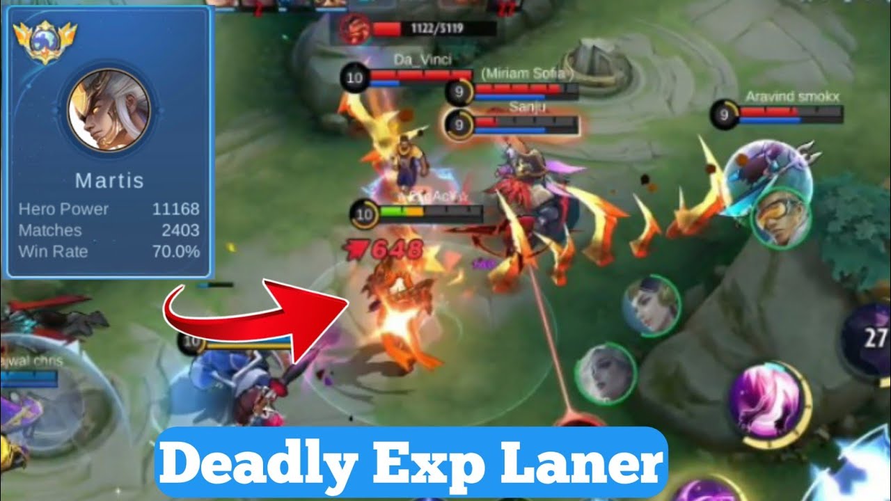 Martis Best Damage Build For Exp Lane ( Unstoppable Beast ) | Top ...