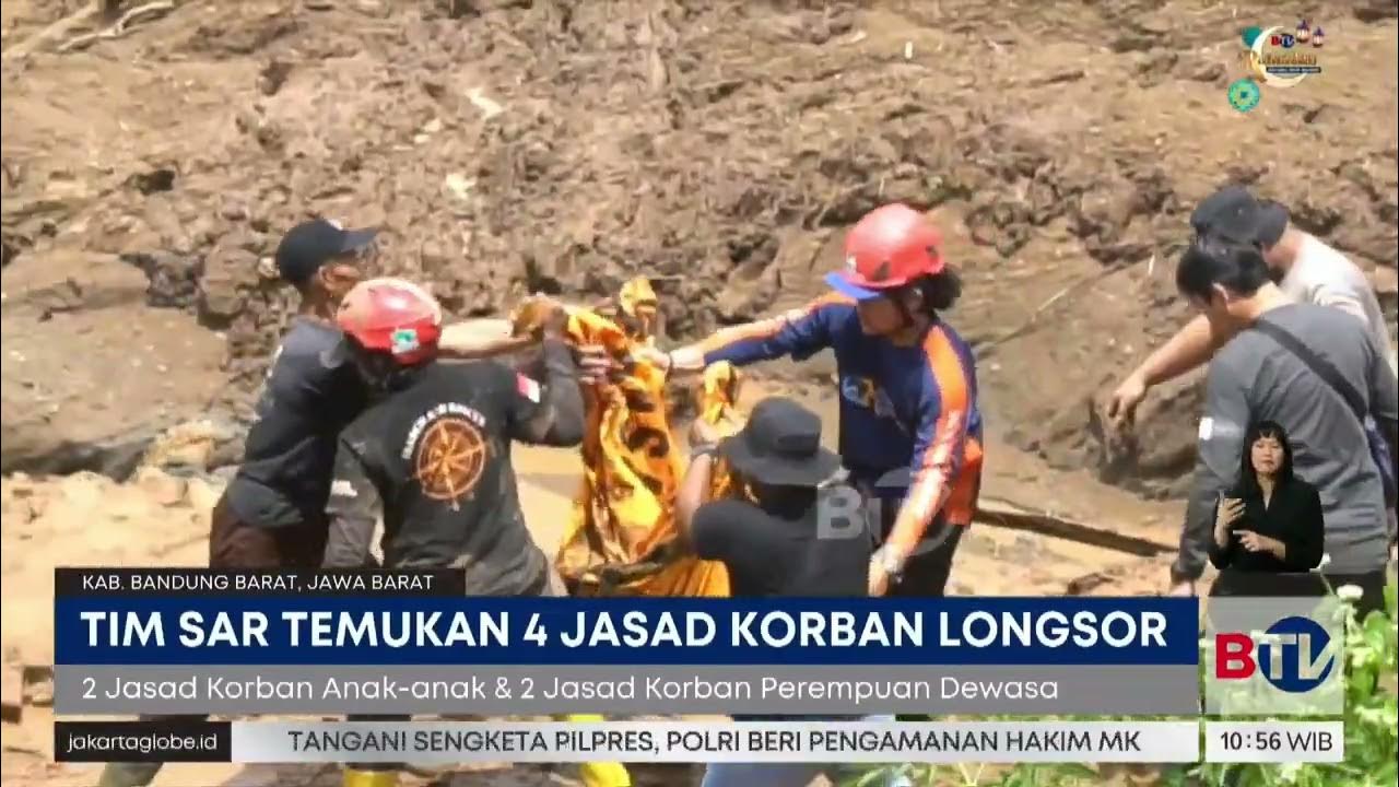 Tim SAR Temukan 4 Korban Longsor Kampung Gintung Cipongkor - YouTube