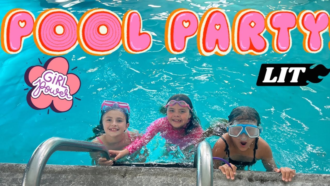 Avas 11th Birthday pool party stitch themed!#familyvlog - YouTube
