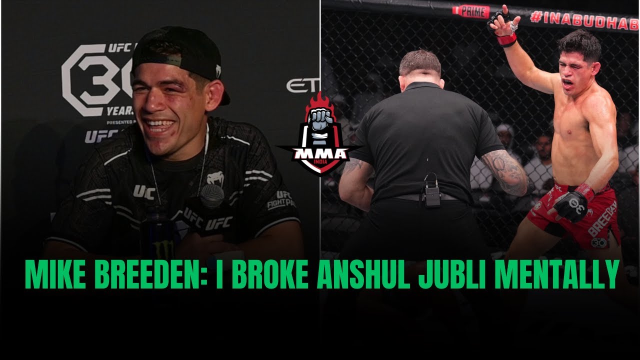 Mike Breeden says he mentally broke Anshul Jubli at UFC 294 | Post ...