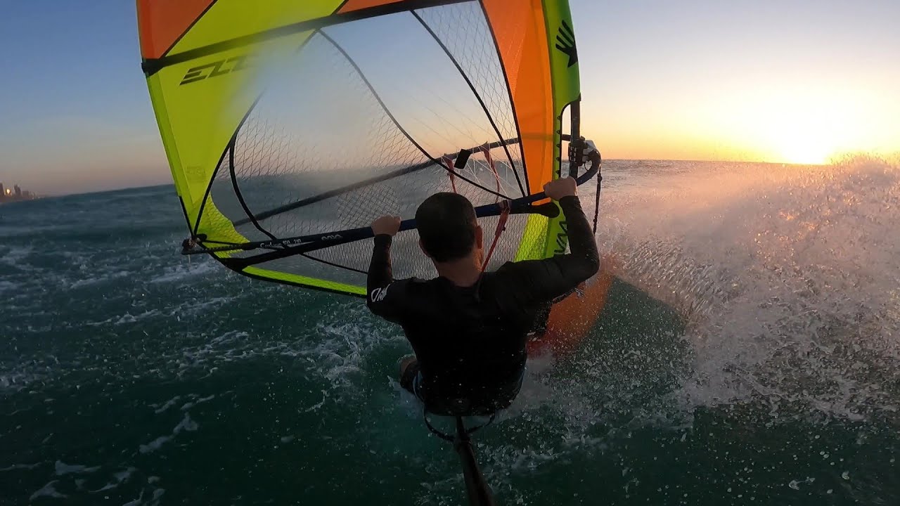 Slow Motion Windsurfing Jump - YouTube