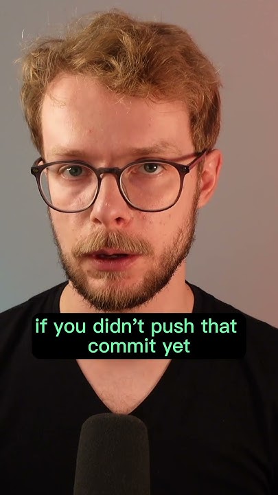 How to remove previous commit - YouTube