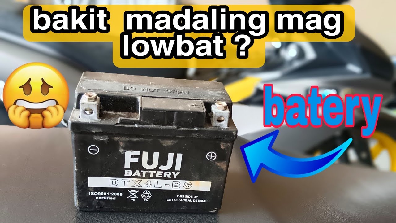 bakit manadaling mag lowbat Ang battery sa motor natin? - YouTube