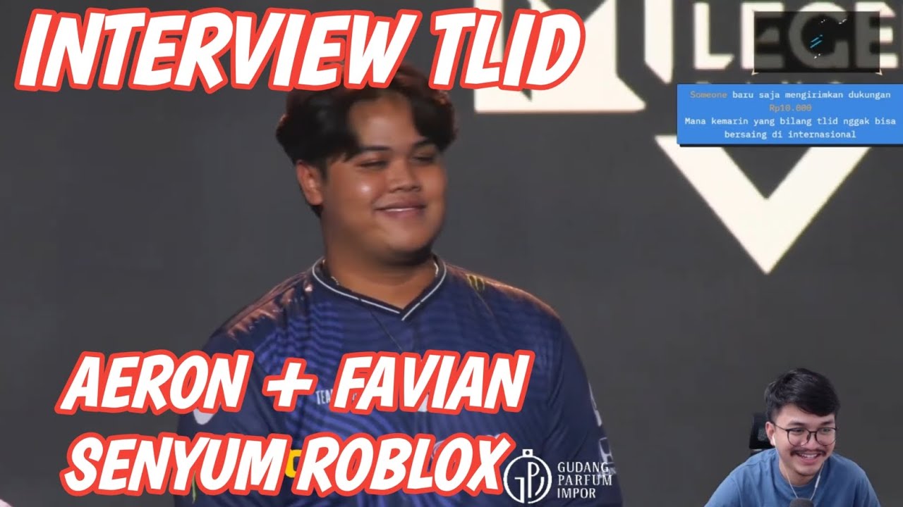 REAKSI MAS ADE LIAT INTERVIEW TLID || AERON + FAVIAN SENYUM ROBLOX 🤣 ...
