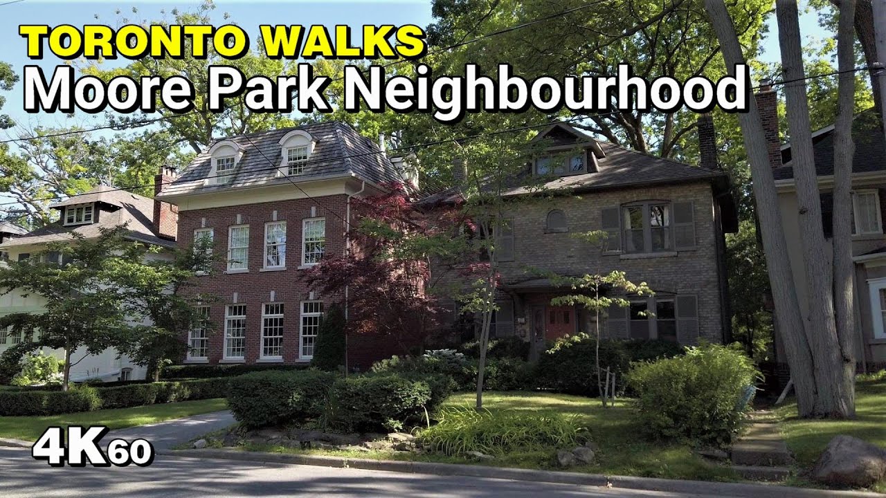 Toronto Walks - Moore Park Neighbourhood & St Clair [4K60] - YouTube